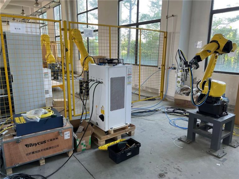 Fanuc robot fiber laser cutting machine robot arm metal parts cnc fiber ...